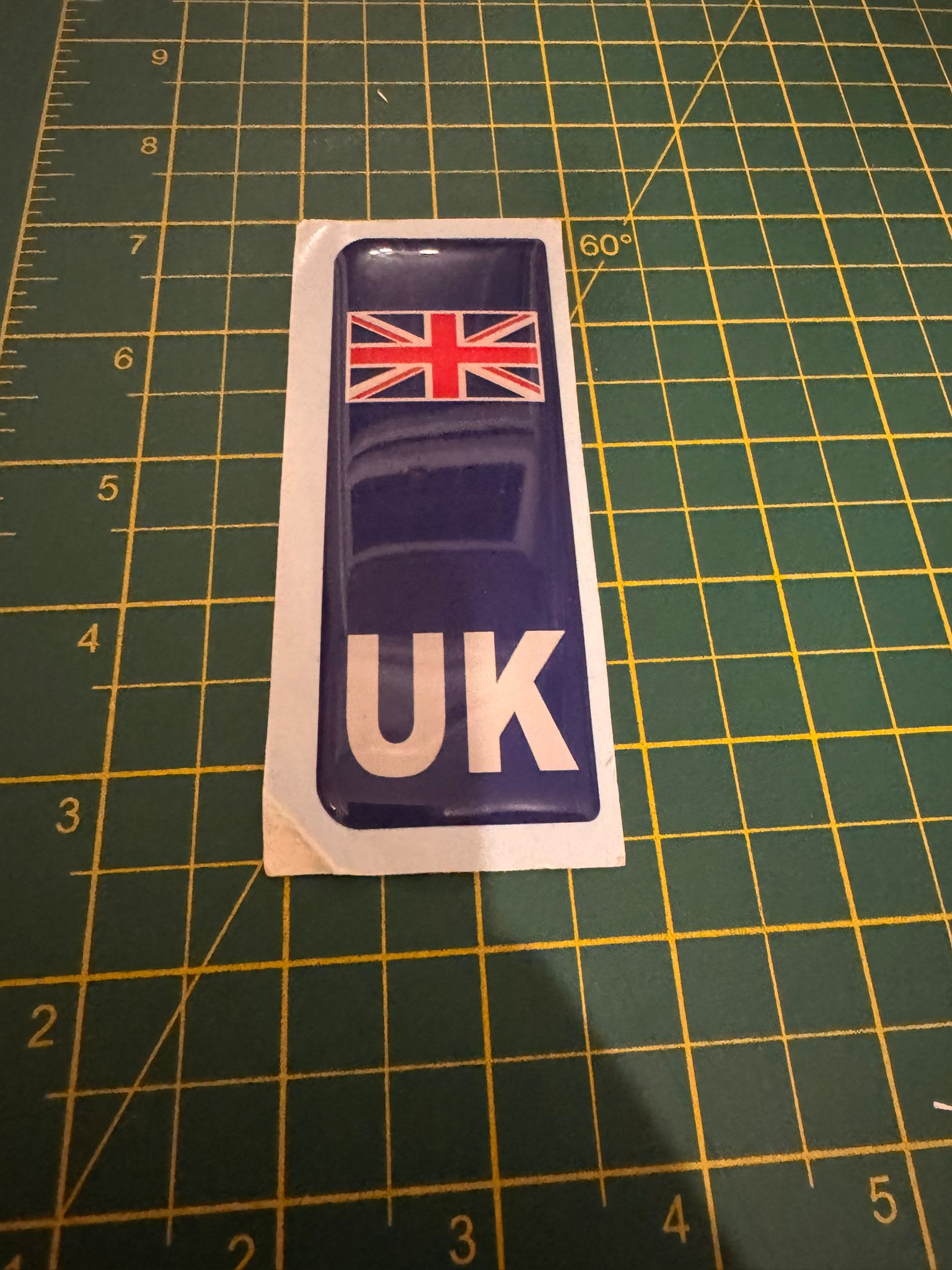 GB 3D Gel Badge [Great Britain] x1 – DacaPlates